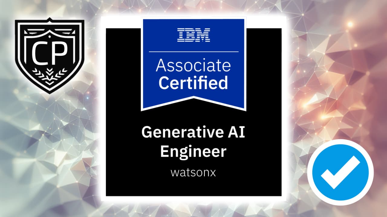 Free IBM Certified watsonx Generative AI Engineer Associate (C1000-185 ...